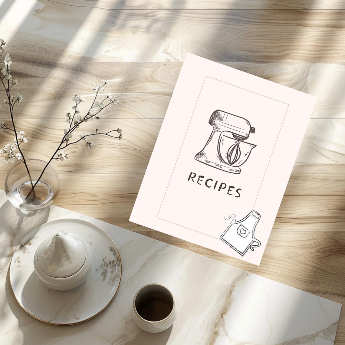 Printable and Editable PDF Recipe Book Template for Meal Planning ...