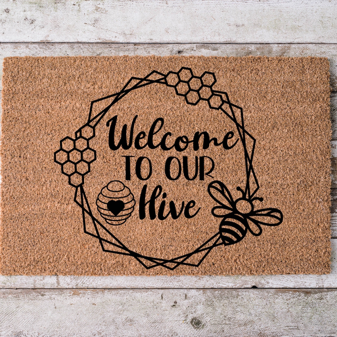 Welcome to Our Hive SVG Cut File; Digital Download for Cricut or US Cutter Vinyl Cutter; Bee ...