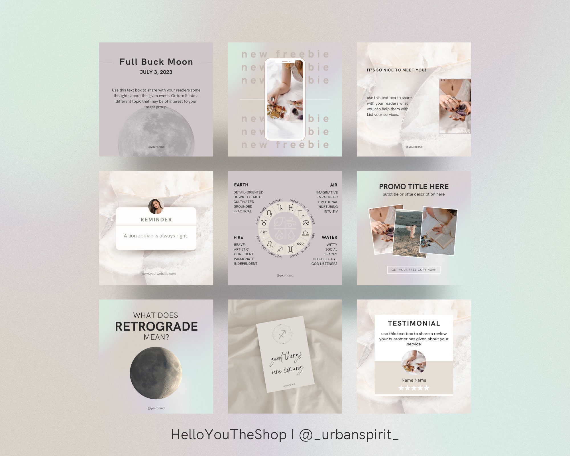 Canva Template, Astrology, Zodiac Signs, Editable Templates, Digital ...