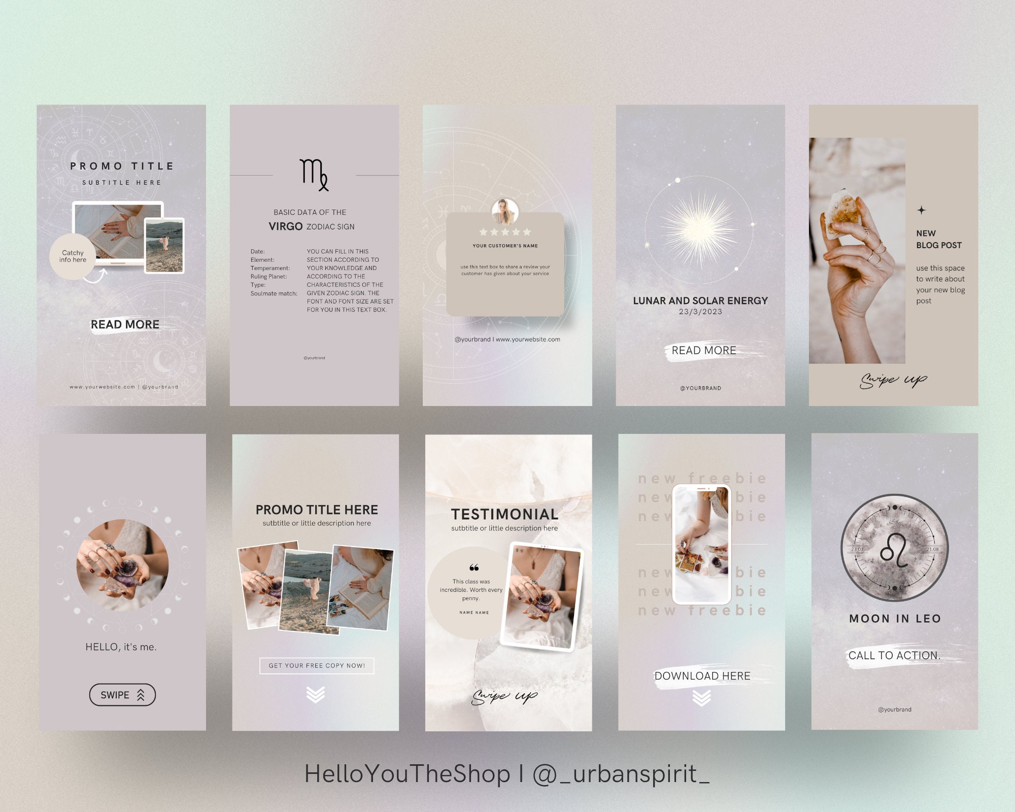 Canva Template, Astrology, Zodiac Signs, Editable Templates, Digital ...