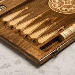 Elegant Ornamental Wooden Backgammon Set - Etsy