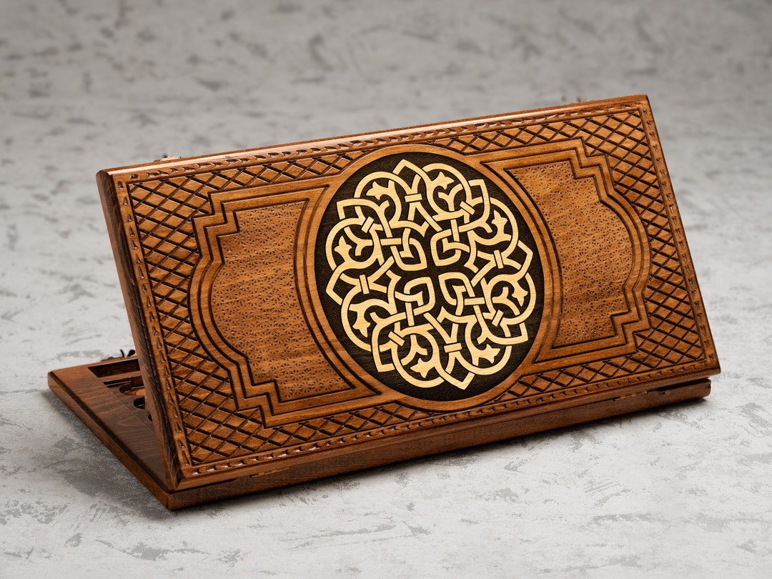 Luxury Wooden Backgammon Set Ornament - Etsy