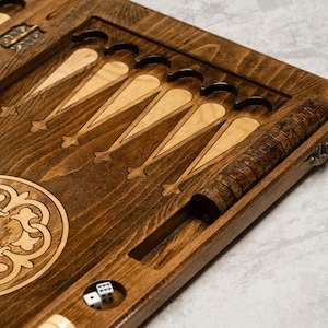 Elegant Ornamental Wooden Backgammon Set - Etsy
