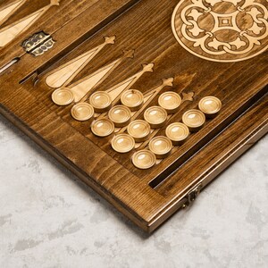 Elegant Ornamental Wooden Backgammon Set - Etsy