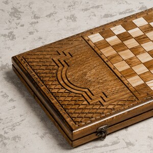 Elegant Ornamental Wooden Backgammon Set - Etsy