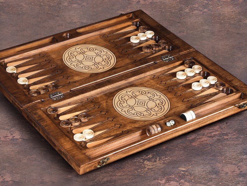 Unique Backgammon Set, Backgammon Gift Set - Etsy