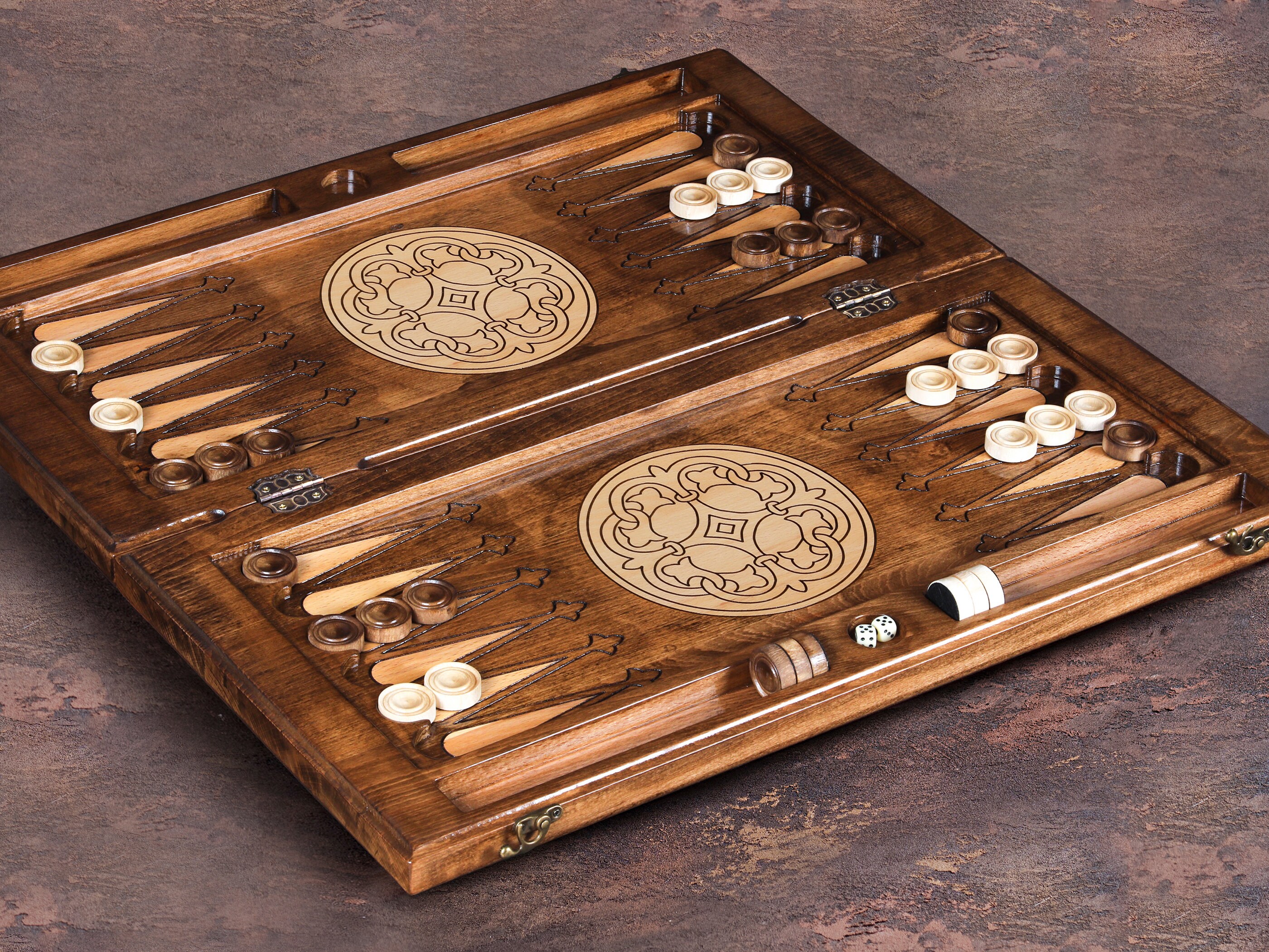 Unique Backgammon Set, Backgammon Gift Set - Etsy