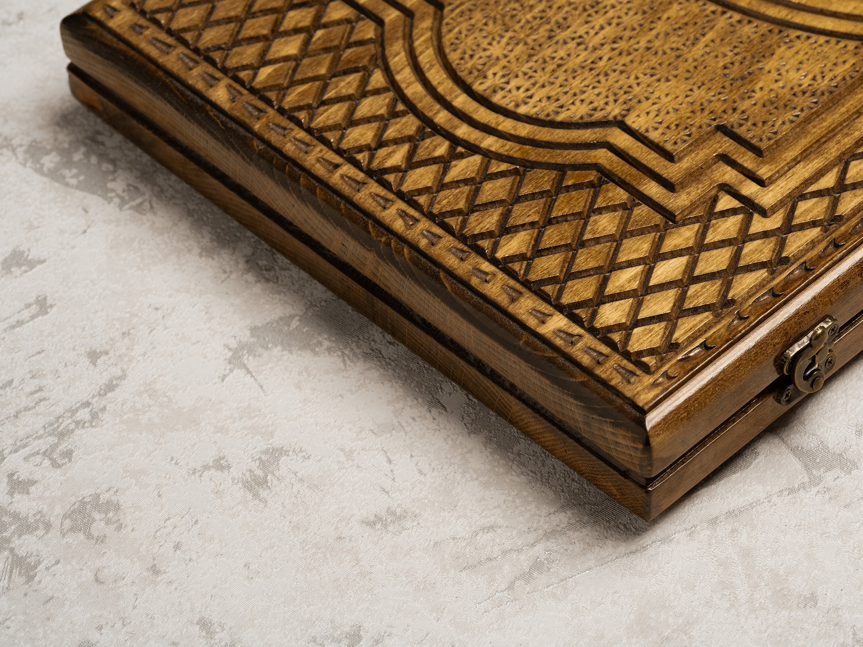 Elegant Ornamental Wooden Backgammon Set - Etsy