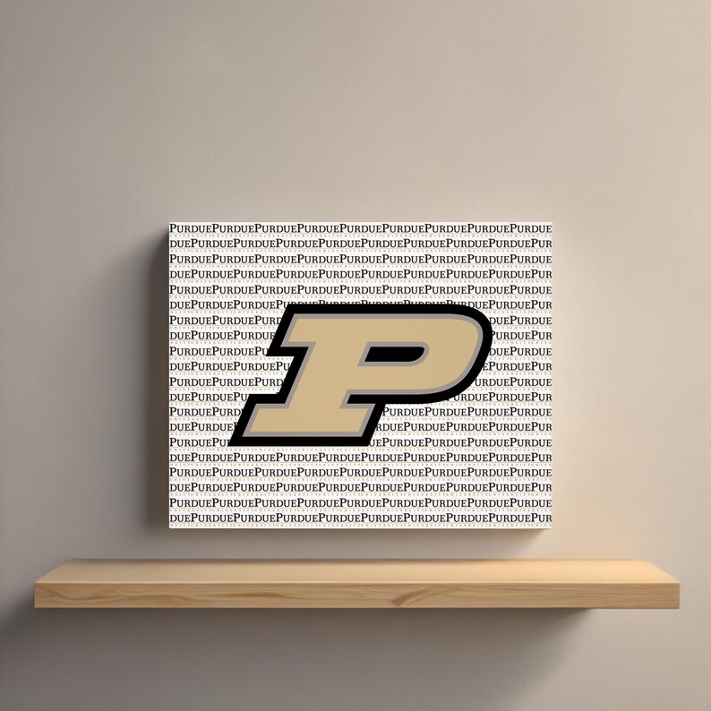 Purdue Hand Painted Canvas Custom College Painting Holiday Gift ...