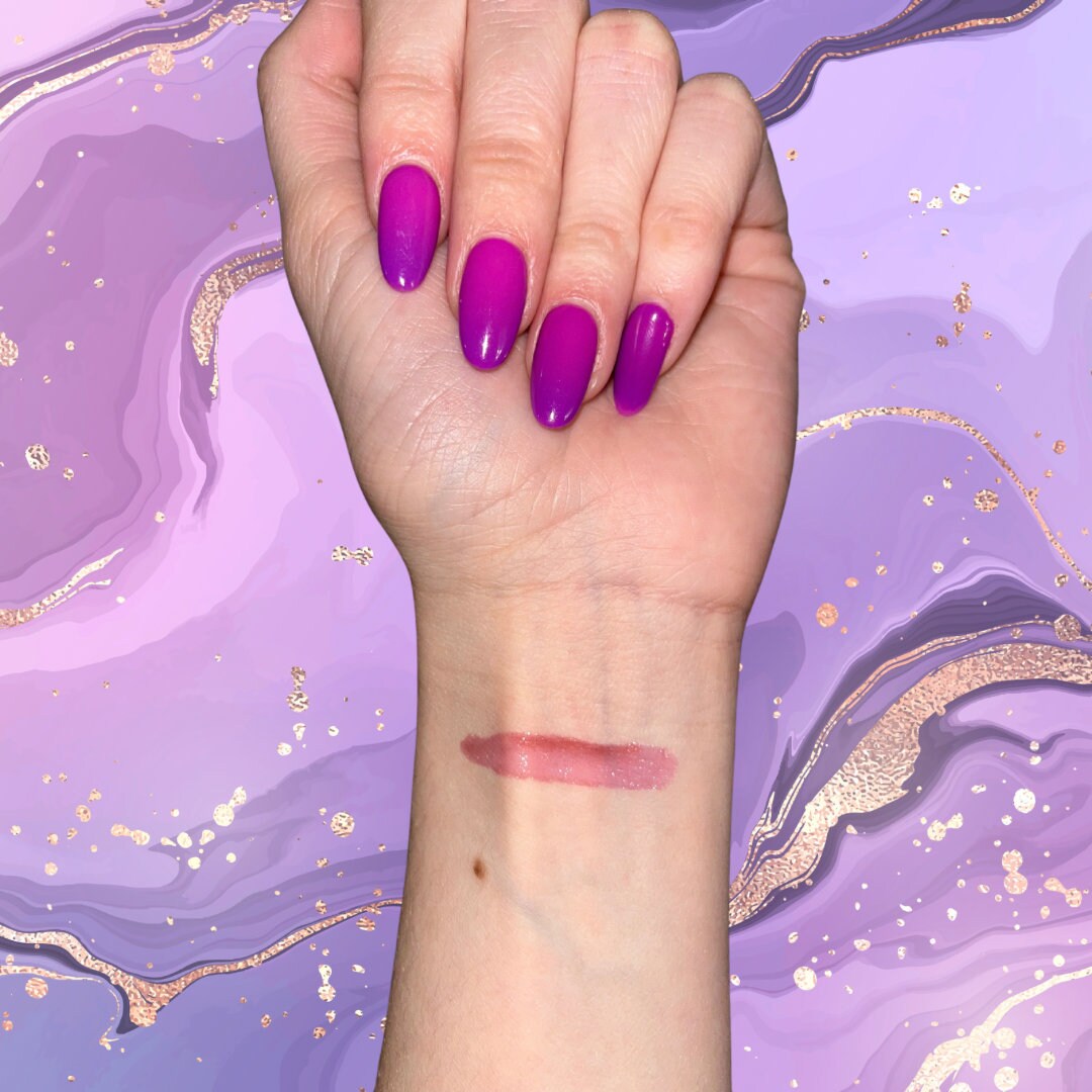 COLOR CHANGING Liquid Lip Gloss, Violet to Pink, Liquid Lippie, Color ...