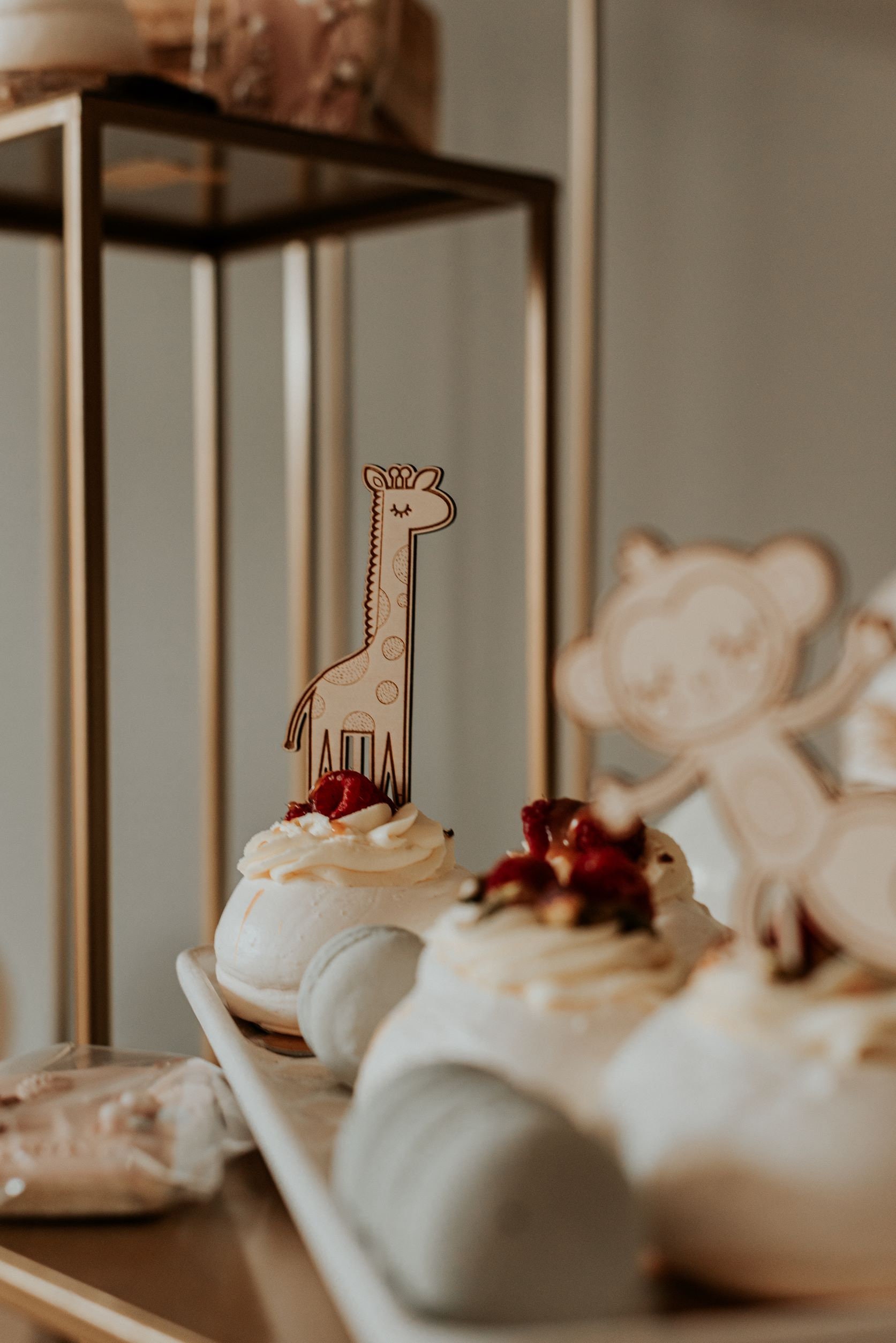 Cake Topper Animals Safari Happy Birthday Party Topper Safari Mini Pick ...