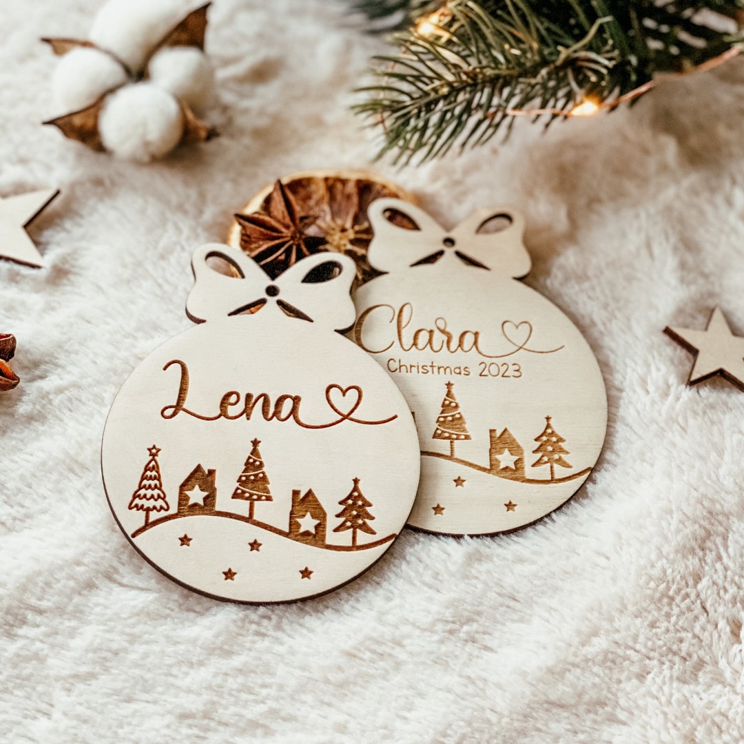 Personalized Christmas Bauble, Custom Christmas Tree Decoration ...