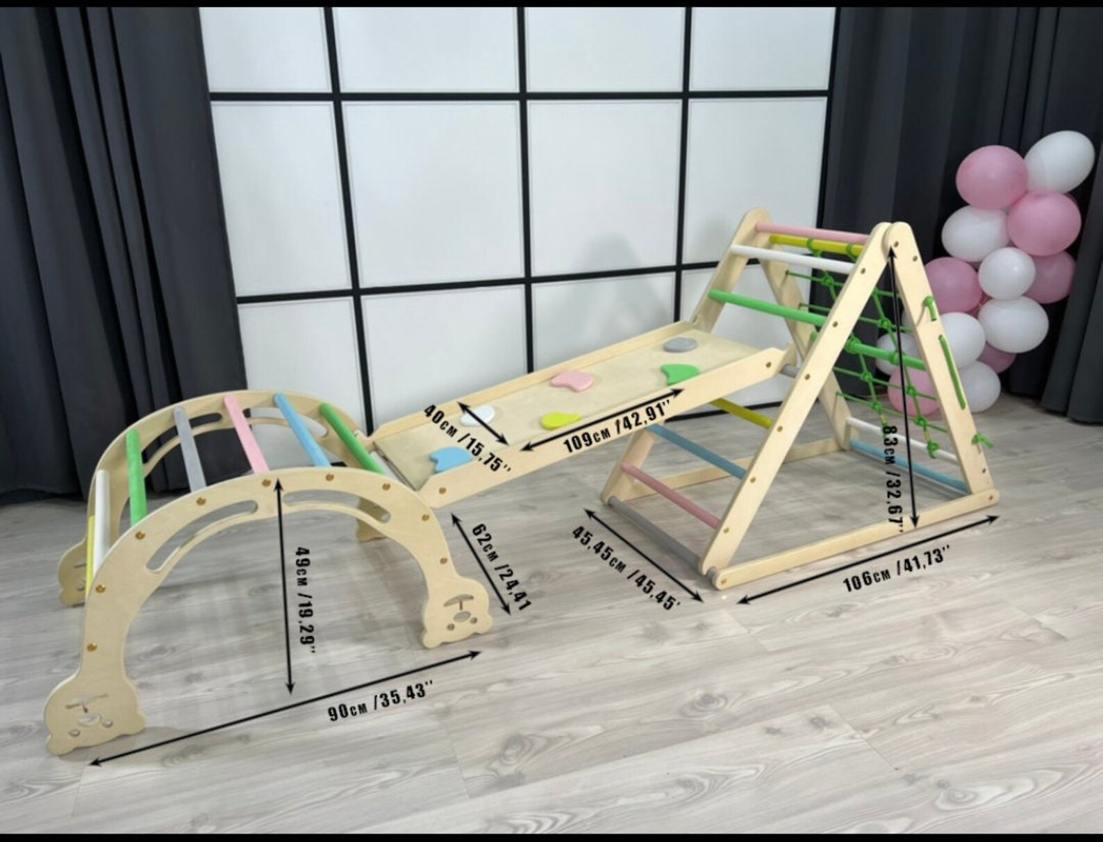 Climbing Triangle Two-sided Ramp Kletterdreieck Climbing Arch - Etsy