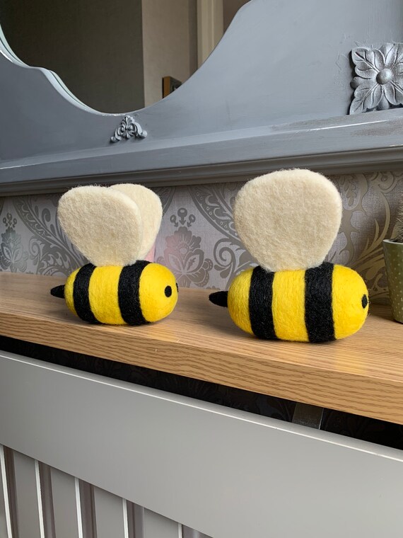 Display Decorative Bumble Bee Unique Handmade Doll Bee with Oversized ...