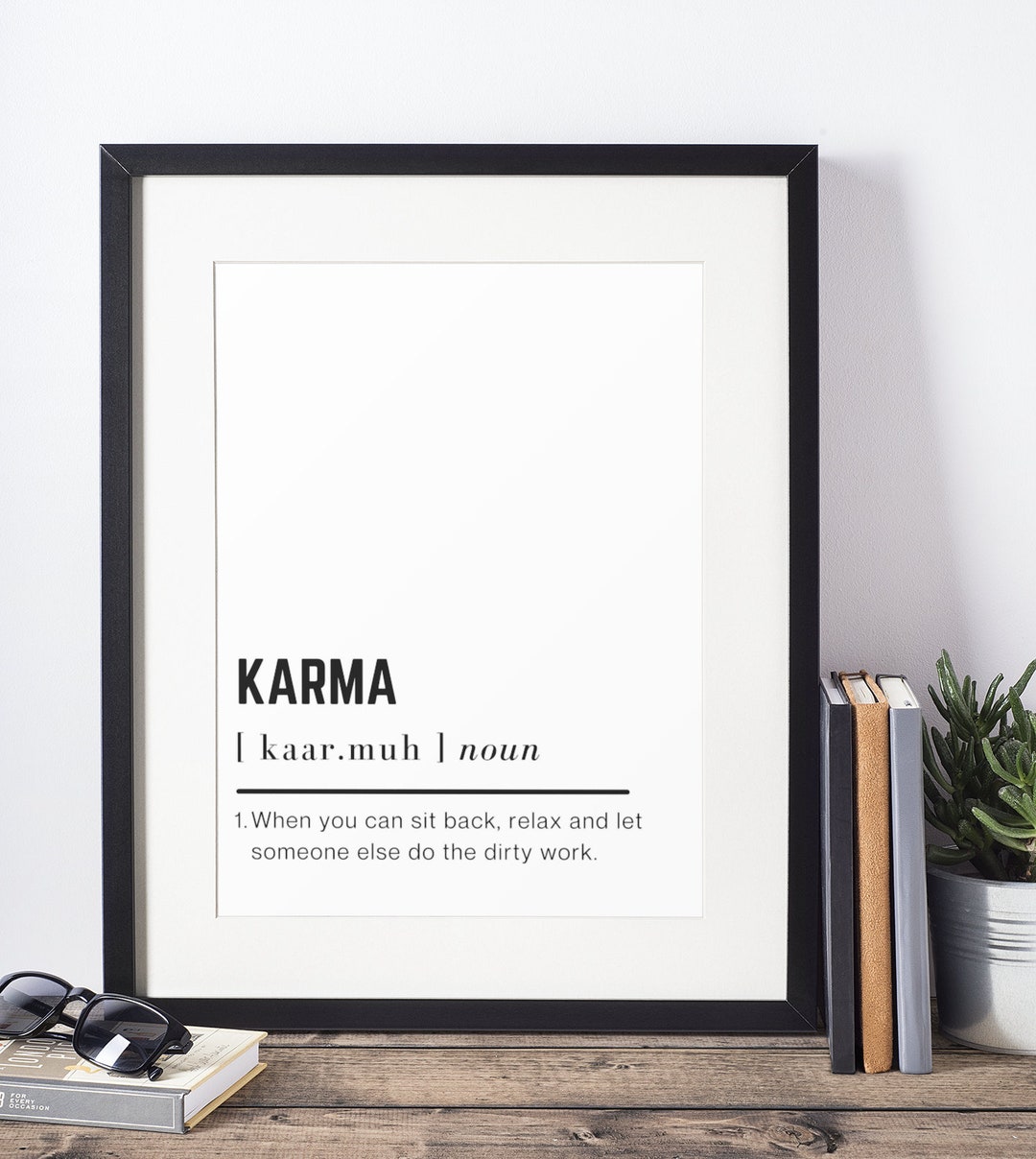 Karma Definition Print Karma Art Print Instant Download Text - Etsy