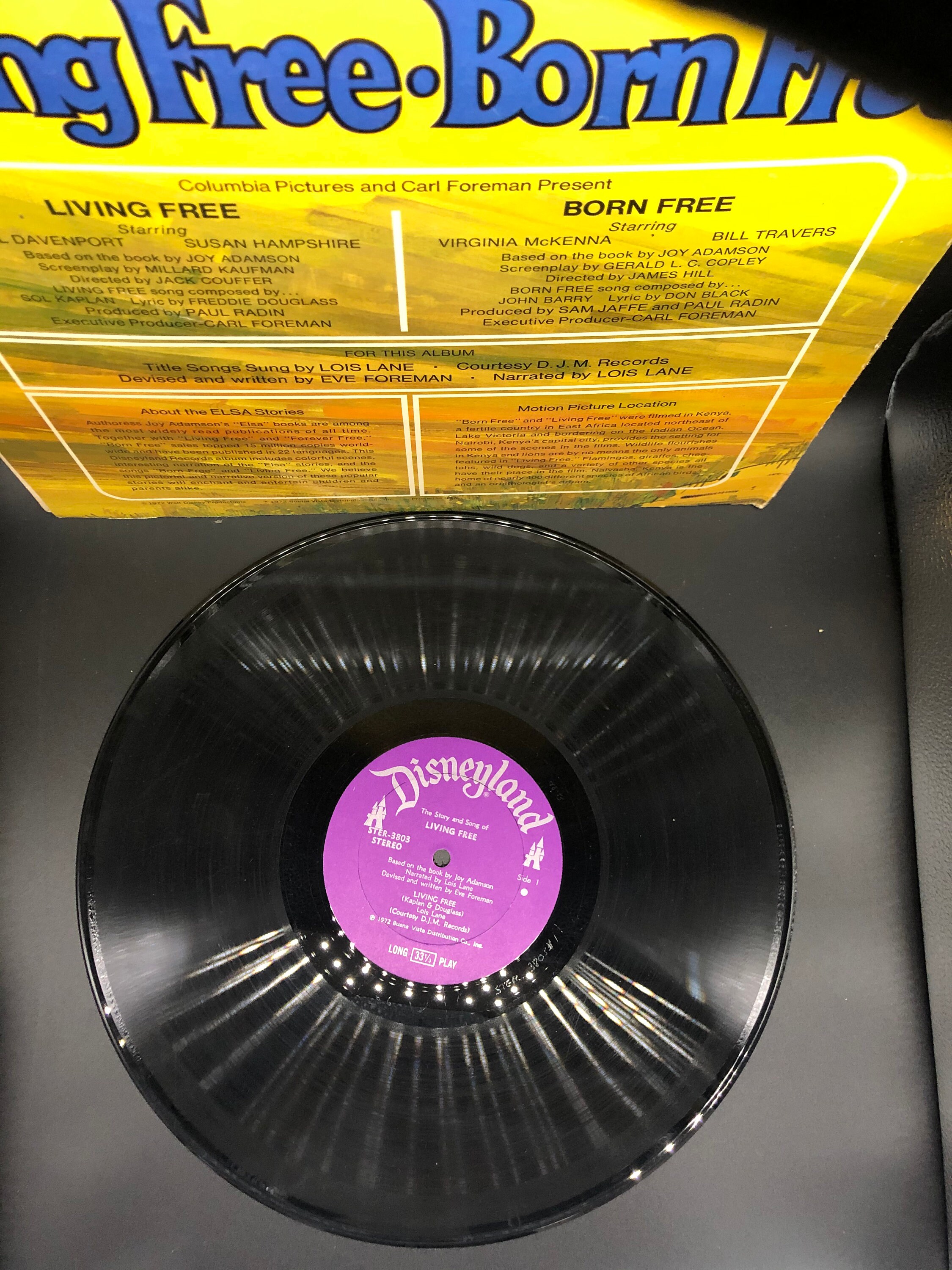 Living Free Born Free Soundtrack lp_record Disney - Etsy