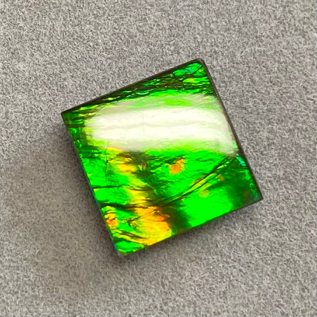 Canadian Ammolite Triplet Gemstone 10X10 Mm #2850-27 - Etsy