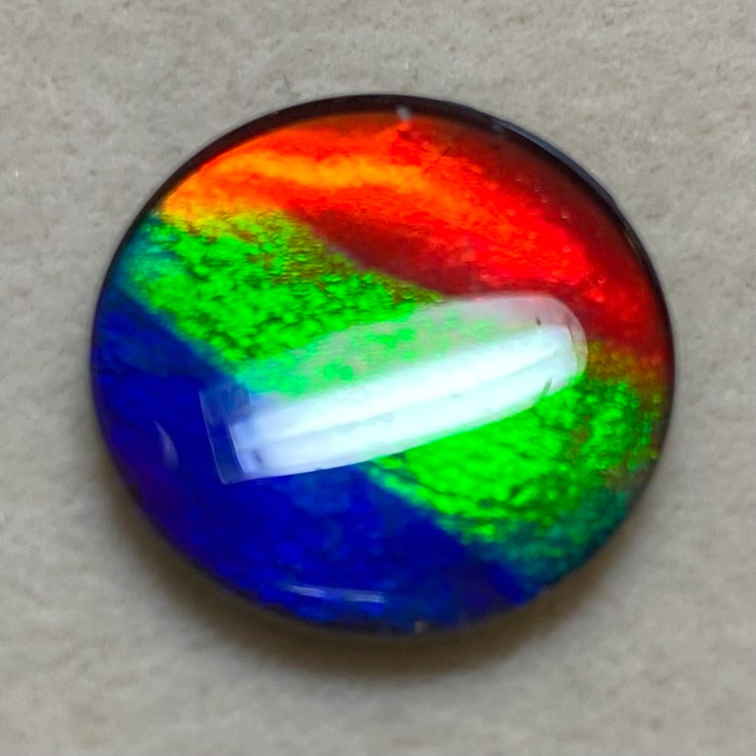 Canadian Ammolite Triplet Gemstone 15 Mm #2861-3 - Etsy