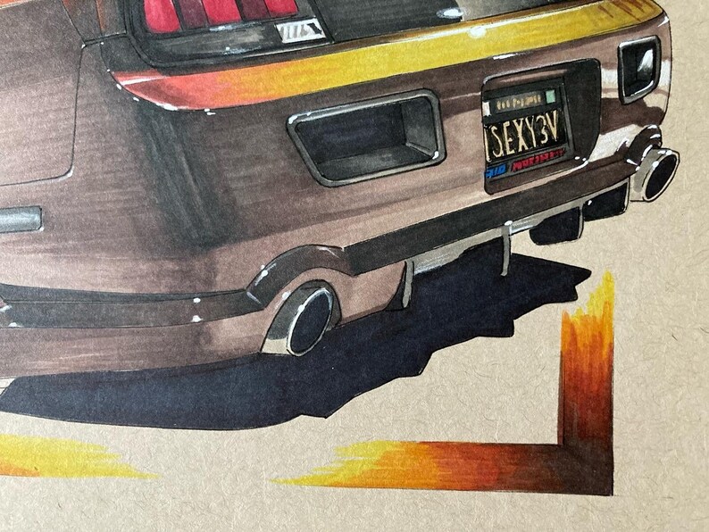 Handmade Mustang S197 Drawing: Original Car Art (9x12") - Etsy Australia