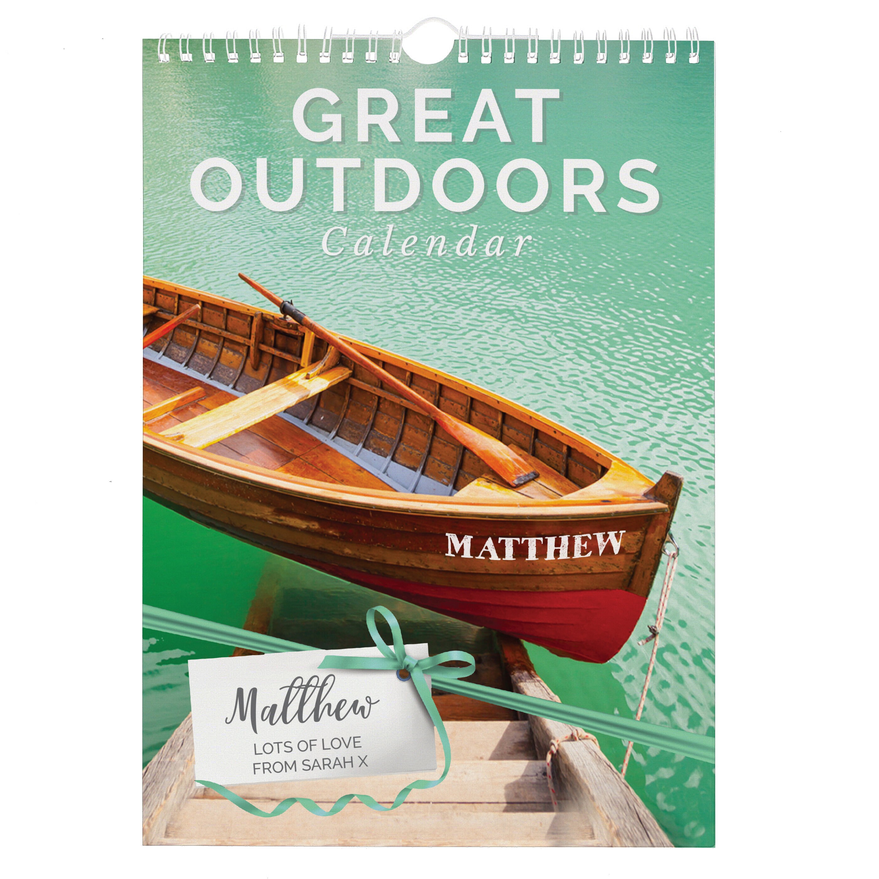 Personalised Great Outdoors A4 Calendar - Monthly Wall Planner - Fun ...