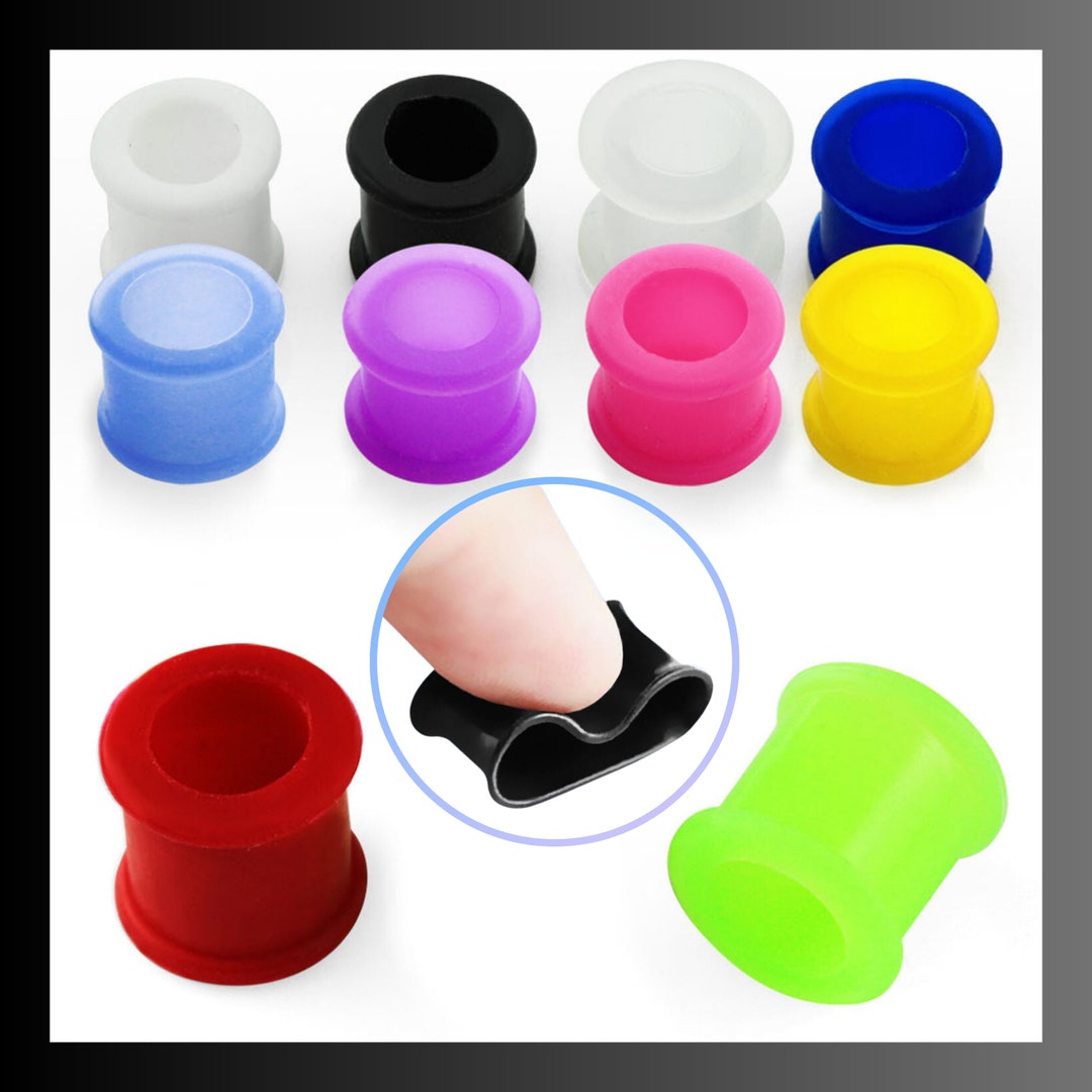 1 X Soft Flexible Silicone Flesh Tunnel Plug - Ear Gauges for Stretched Ears - Double Flared Ear ...