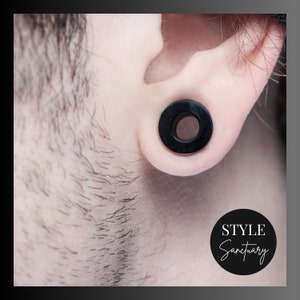 1 X Soft Flexible Silicone Flesh Tunnel Plug - Ear Gauges for Stretched ...