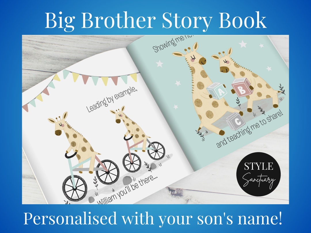 Personalised Big Brother Children's Story Book - New Brother or Sister ...