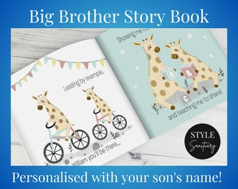 Personalized Big Sister Announcement Book Big Sister Gift - Etsy