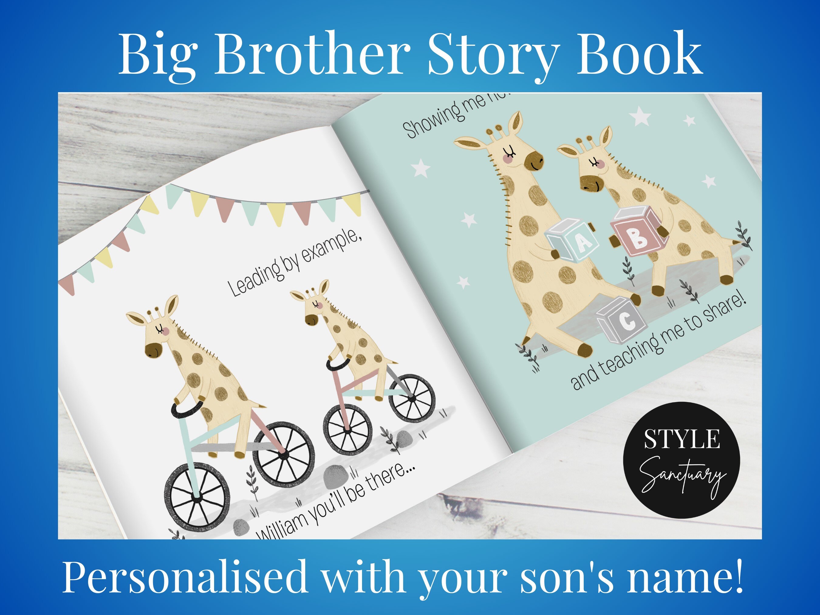 Personalised Big Brother Children's Story Book New Brother or Sister ...