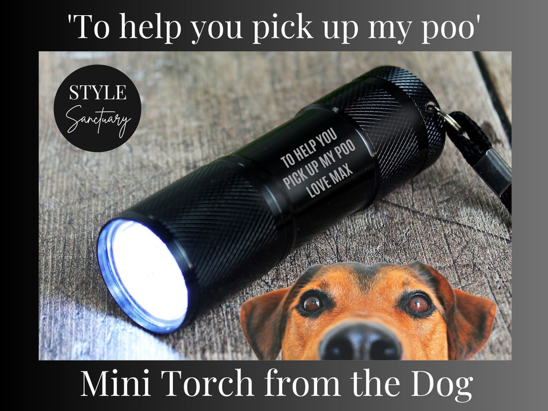 Personalised Mini Torch From the Dog 'to Help You Pick up My Poo' Dog ...