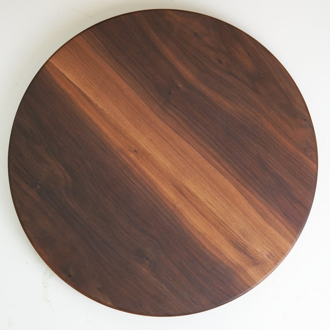 Walnut Lazy Susan | Multiple Size 10" to 28" | 1 Inch Thick Solid ...