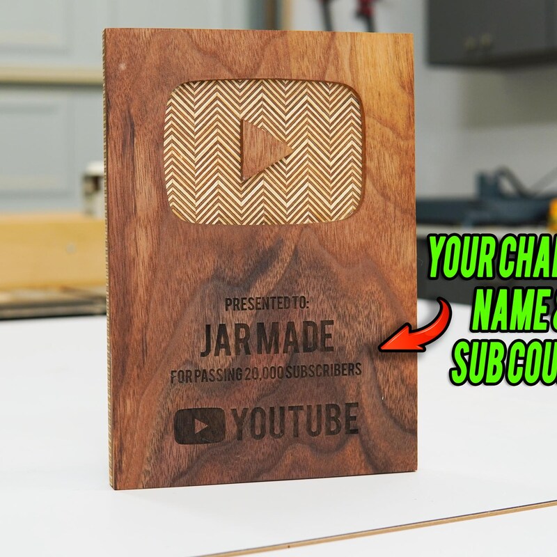 Youtube Plaque - Etsy