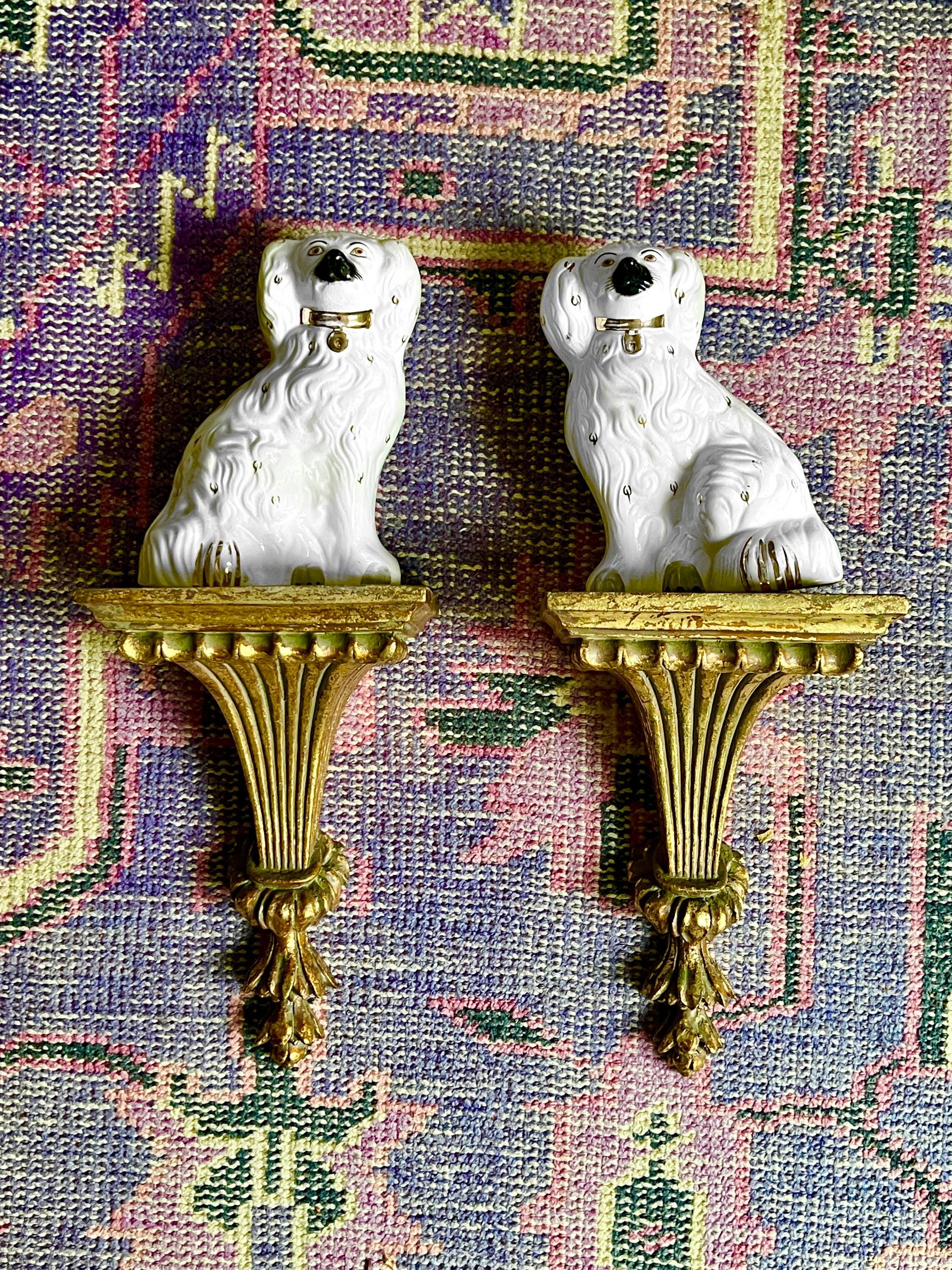 Pair of Gold Wall Sconce Shelves - Etsy