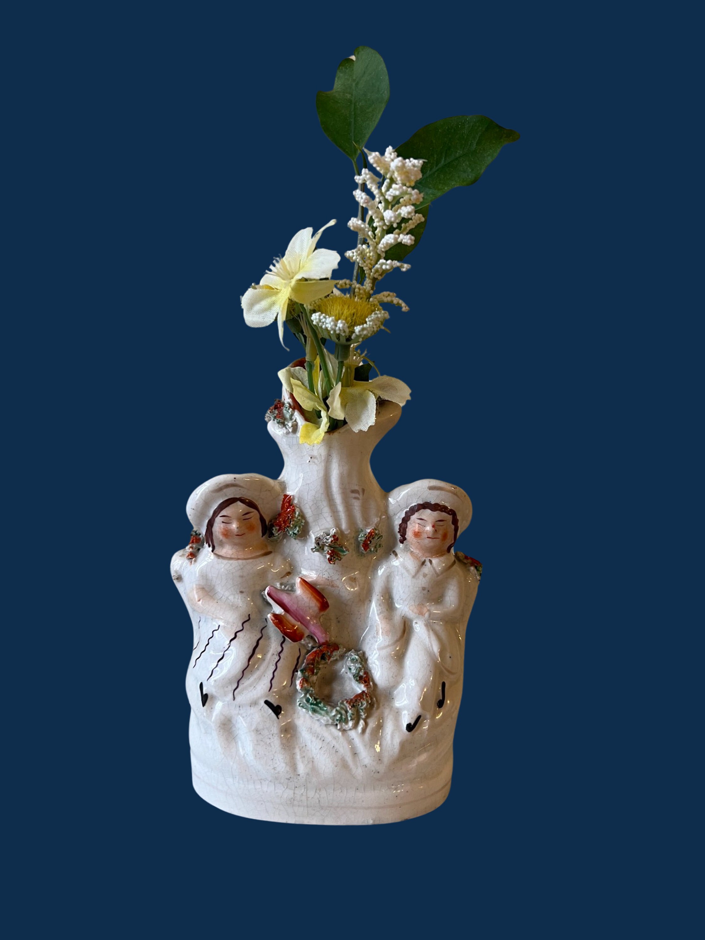 19th Century Staffordshire Spill Vase - Etsy