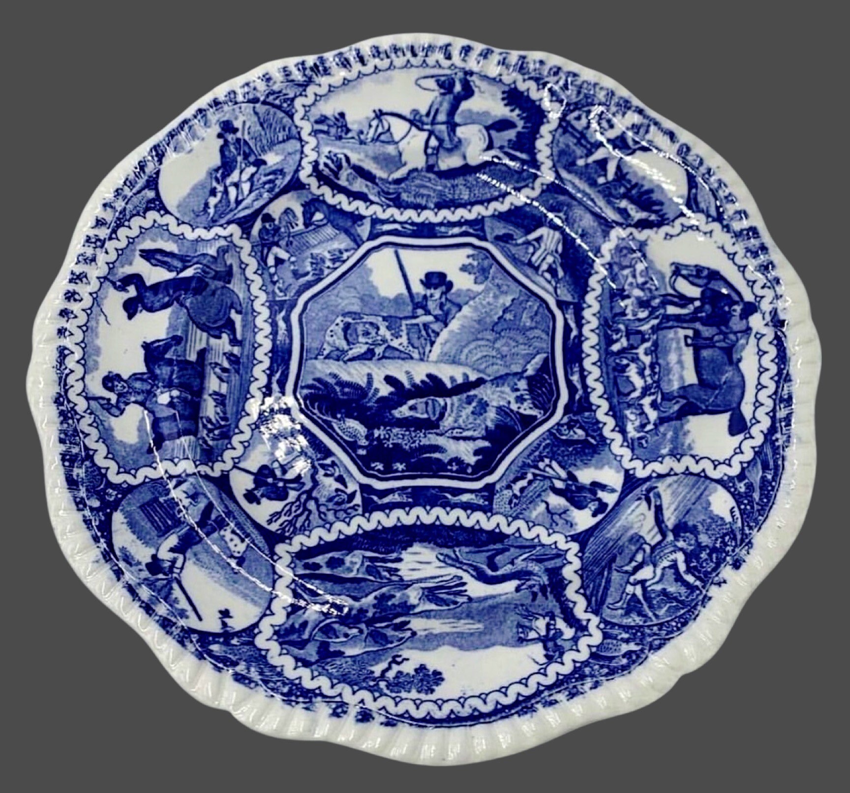 Rare Copeland Spode Hunt Scene Plate - Etsy