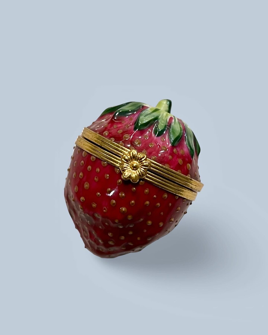 Limoges Strawberry Pill Box - Etsy