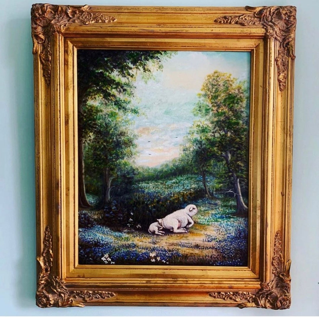 Large Ewe & Lamb Oil Painting - Etsy