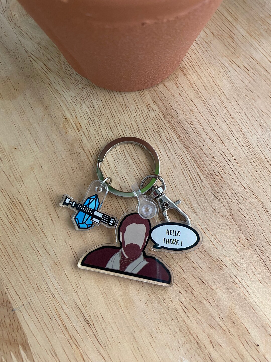 Obi-wan Kenobi Keychain - Etsy