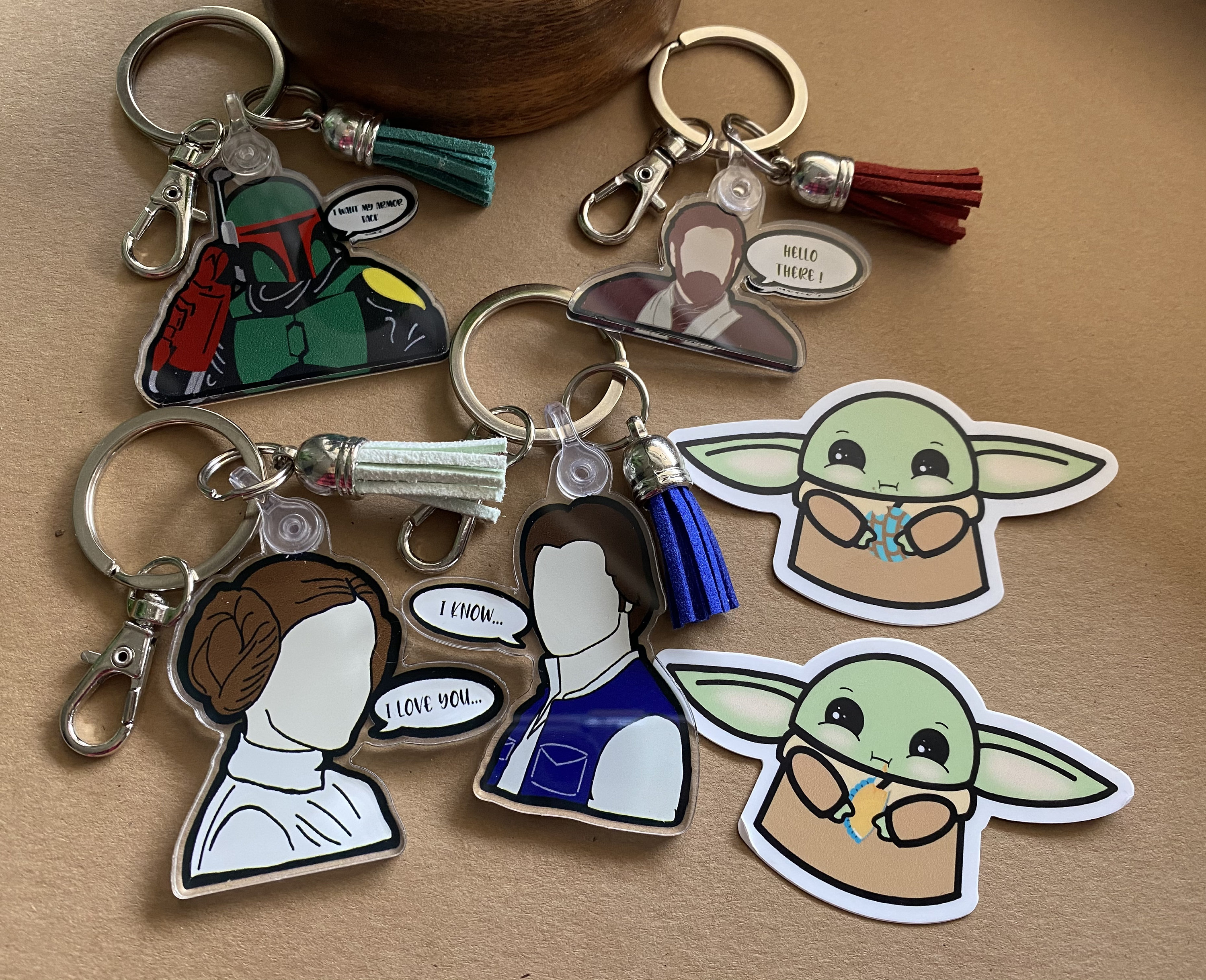 Obi-wan Kenobi Keychain - Etsy