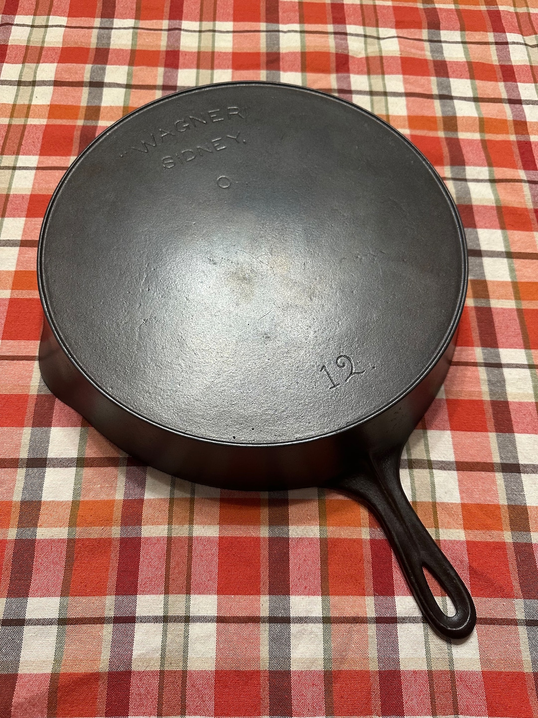 Wagner Ware #12 Arc/straight Logo Cast Iron Skillet - Etsy