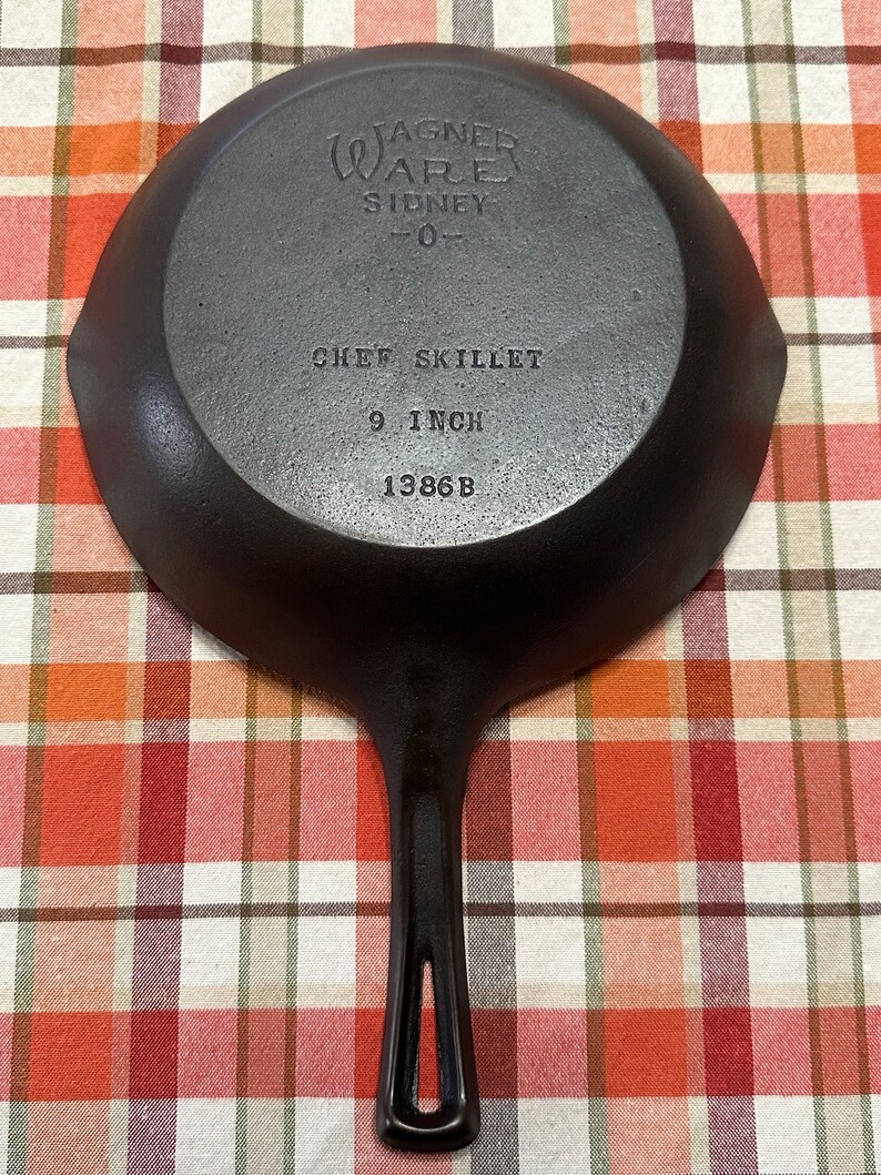 Wagner Ware 9 Inch Cast Iron Chef Skillet - Etsy