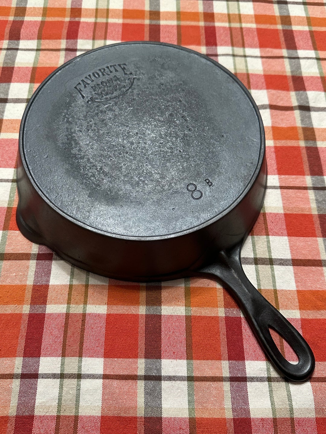 Favorite Piqua Ware #8 Smiley Logo Cast Iron Skillet - Etsy