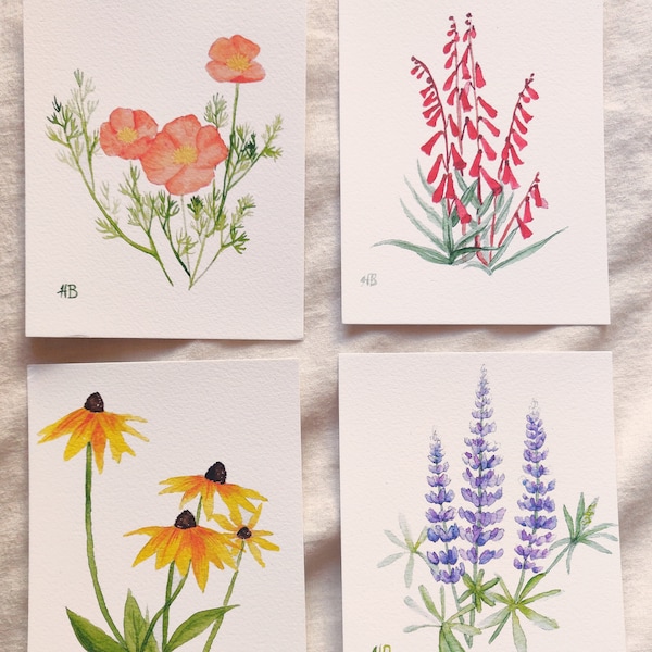 Wildflower Art - Etsy