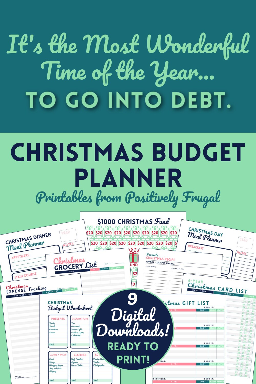 Christmas Budget Planner Kit, Christmas Gift List, Xmas Card List ...