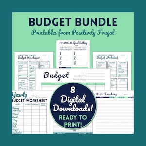 Budget Bundle Kit for Printable Budget Binder, Finance Planner, Savings ...