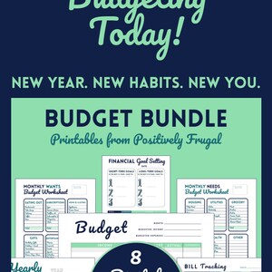Budget Bundle Kit for Printable Budget Binder, Finance Planner, Savings ...