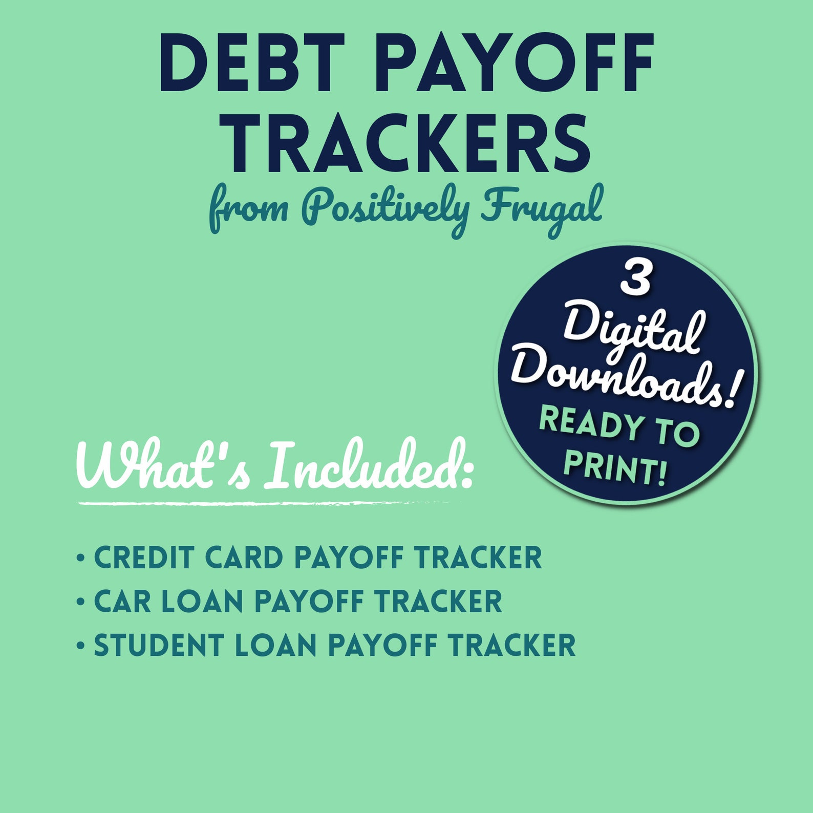 Debt Payoff Trackers, Printable Debt-free Charts, Credit Card Payoff ...