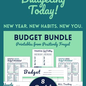 Budget Bundle Kit for Printable Budget Binder, Finance Planner, Savings ...