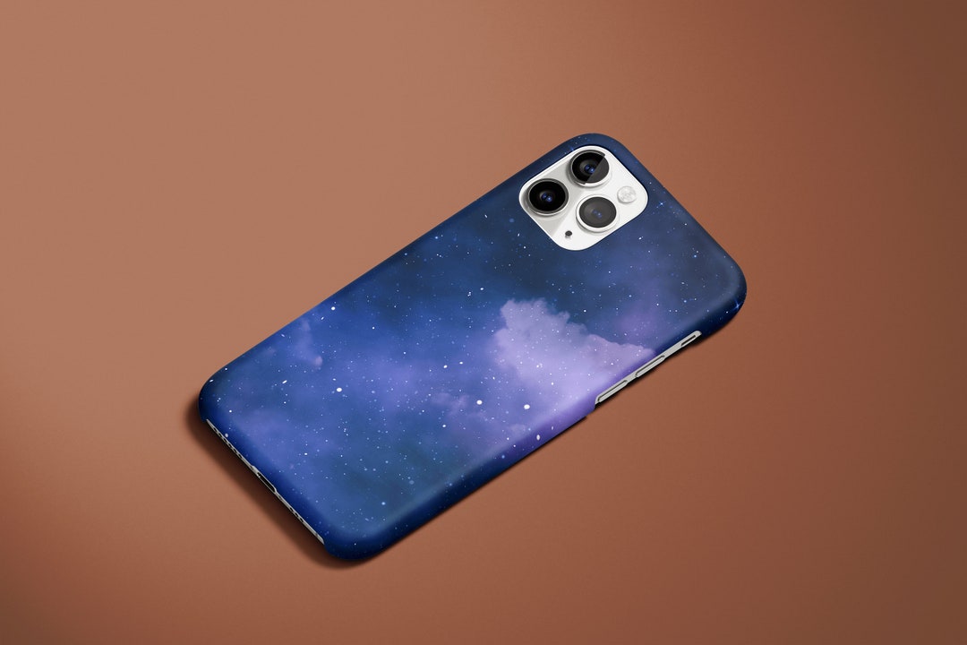Starry Sky Night Blue Custom Phone Case, iPhone 13 12 11 Pro Max Mini ...