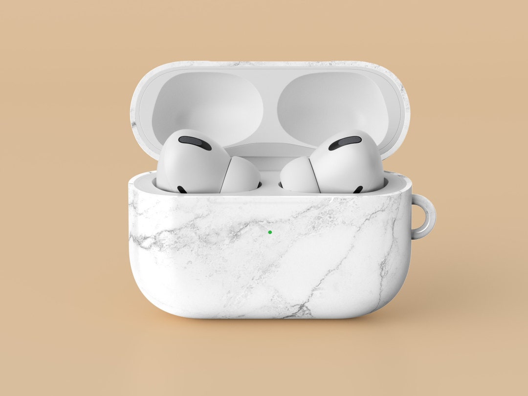 Marble Stone Gray Pattern Custom Airpods Pro Case, Aesthetic Airpods 1 ...